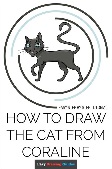 How To Draw The Cat From Coraline Really Easy Drawing Tutorial