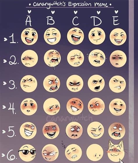 Draw The Squad Expressive Facial Expressions