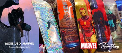 Moebius X Marvel Primitive Skateboard Decks Now In Store Hero Stash