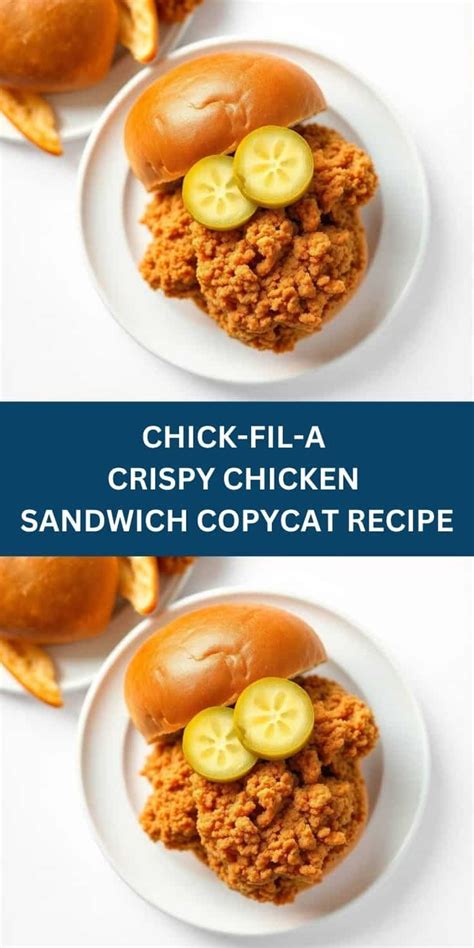 Chick Fil A Crispy Chicken Sandwich Copycat Recipe Forfoodiefriends
