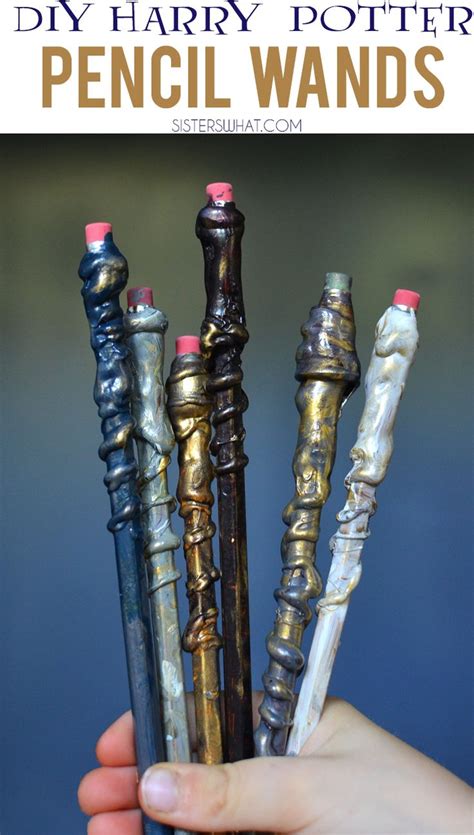 Diy Harry Potter Pencil Wands Tutorial Harry Potter Diy Harry Potter
