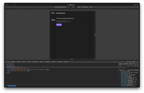Ui Bug On Password Protected Publish Website On Mobile Interface Is