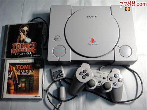 美品早期ps1游戏机，7503型，加隐形直读可读加密盘，带手柄游戏盘，全部原装！ Psp 游戏机 7788画报