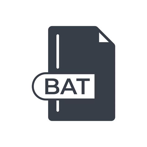 Bat File Format Icon Batch File Format Extension Filled Icon 15426307