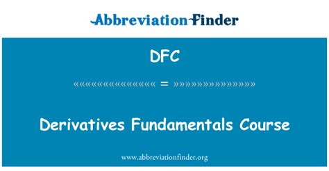 Dfc Significa Curso De Fundamentos De Derivados Derivatives Fundamentals Course