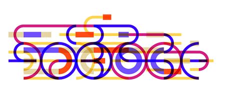 추상 원 및 라인 벡터 배경 기하학적 조성 그리기 기술 계획 루프 원형 디지털 구성 가리키기에 대한 스톡 벡터 아트 및 기타