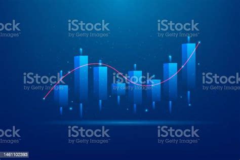 비즈니스 주식 시장 그래프 성장 배경 투자 금융 이익 돈 성공을 위한 차트 다이어그램 벡터 일러스트레이션 환상적인 기술 Rise