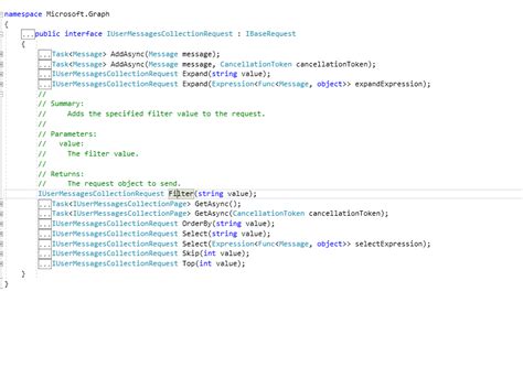 Net Core Use Search Microsoft Graph Api C Stack Overflow