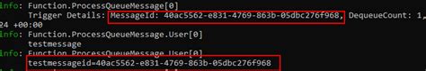 C How To Get The Queue Messageid Inside The Queue Trigger Function