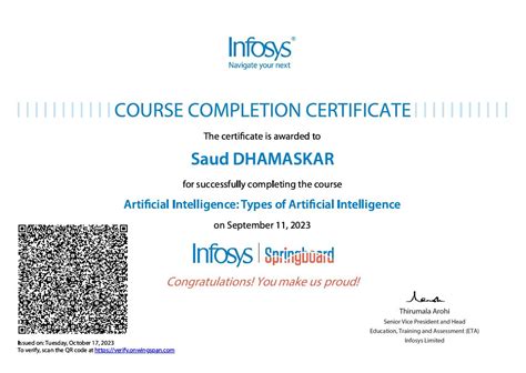 saud dhamaskar on linkedin ai infosys artificialintelligence