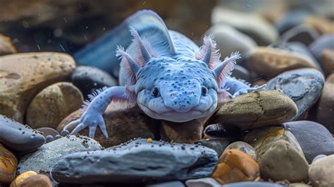 Blue Axolotl Wallpaper Free 4k