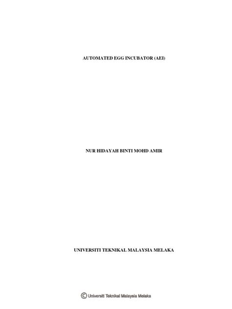 Design And Development Of An Automated Egg Incubator System Using A