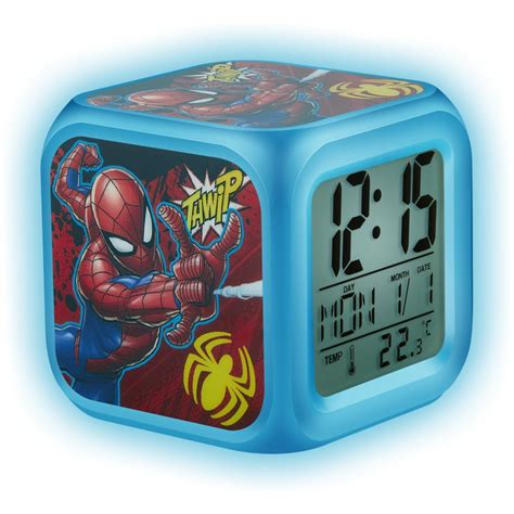 Marvel Spider Man Glo Clock Big W
