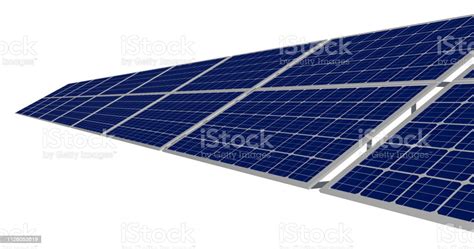 많은 태양 전지 패널흰색 배경에 고립 된 산업 그림 3d 그림 0명에 대한 스톡 사진 및 기타 이미지 0명 3차원 형태 녹색 기술 Istock