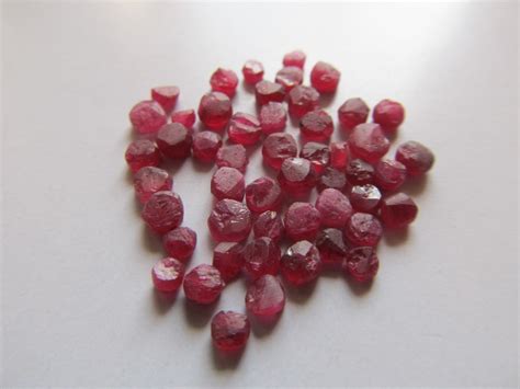 Natural Untreated Raw Mozambique Ruby Beads Undrilled Ruby Unpolished Ruby Unfaceted Ruby Raw