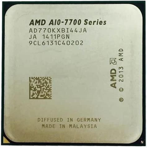 Amd A10 Series A10 7700k Cpu Used 4 Core 4 Thread Desktop