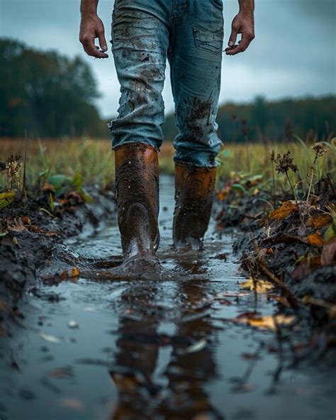Premium Photo Soil Scientist Agronomist In A Wetland Wearing Background