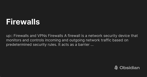 Firewalls Obsidian Publish