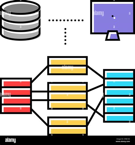 Indexing Data Database Color Icon Vector Illustration Stock Vector Image And Art Alamy