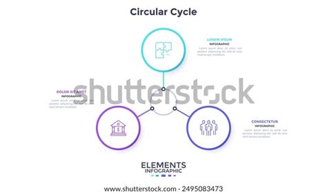 Round Diagram Circular Elements Placed Stock Vector Royalty Free Shutterstock