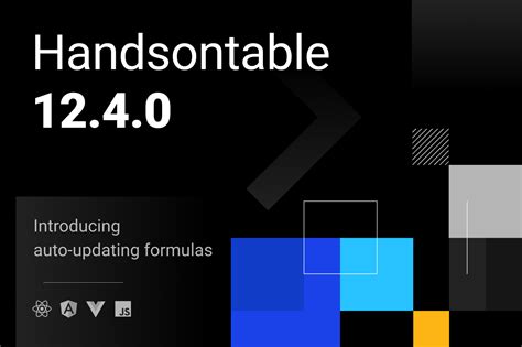 Handsontable 1240 Auto Updating Formulas