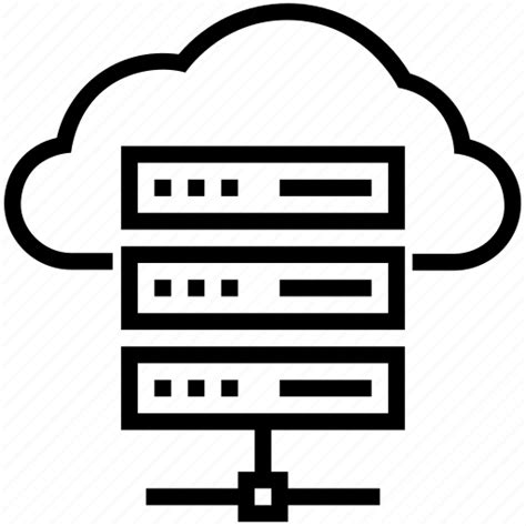 Cloud Computing Server Cloud Hosting Cloud Internet Hosting Cloud Network Cloud Server Icon
