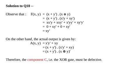 Solved 18 The Logic Circuit Below Is Supposed To Implement The Truth Table Tutorbin
