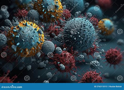 Virus Non Cellular Infectious Agent Bacteria Resposible Influenza Dangerous Flu Strain