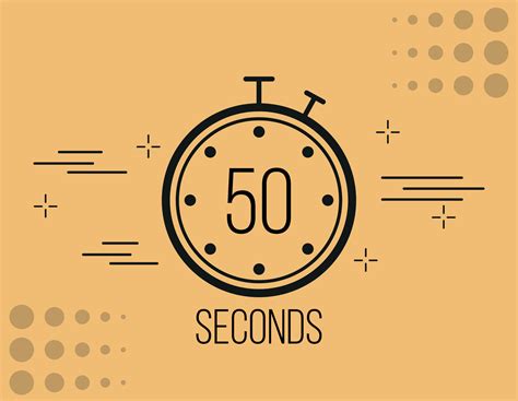 50 seconds clock timer time marker clock vector counting seconds