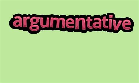 Argumentative Writing Vector Design On A Green Background 15013590