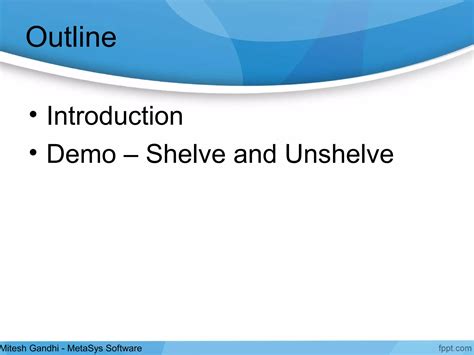 Tfs Shelveset Ppt