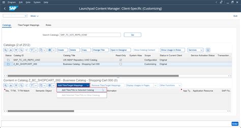 Add The Shopping Cart Fiori Application To Flp Sap Tutorials