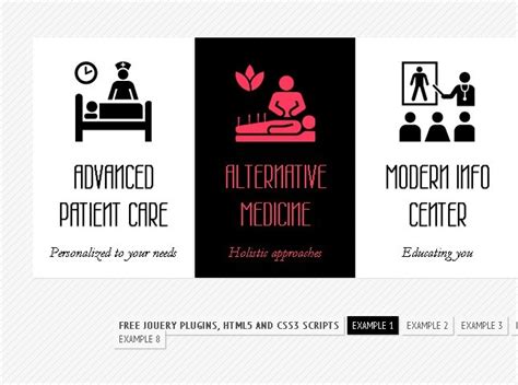 Animated Text And Icon Menu With Jquery Free Jquery Plugins