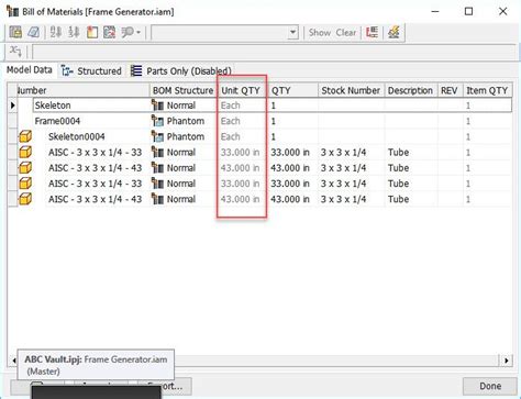 assembly base quantity as length autodesk community