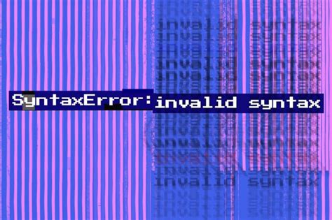 Что означает ошибка Syntaxerror Invalid Syntax — Журнал Код