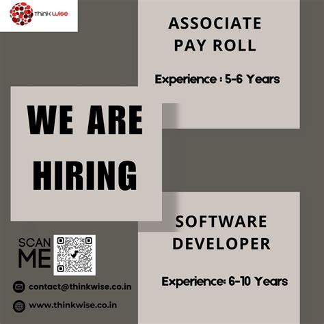 Thinkwise Consulting Llp On Linkedin Hiring Payrollspecialist