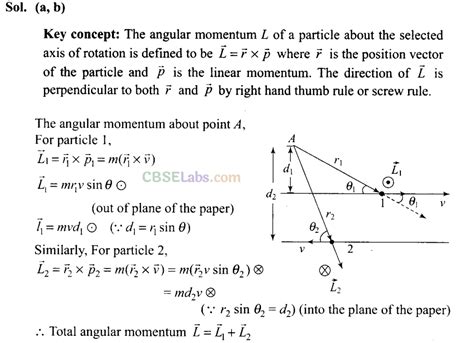 Ncert Exemplar Class 11 Physics Chapter 6 System Of Particles And