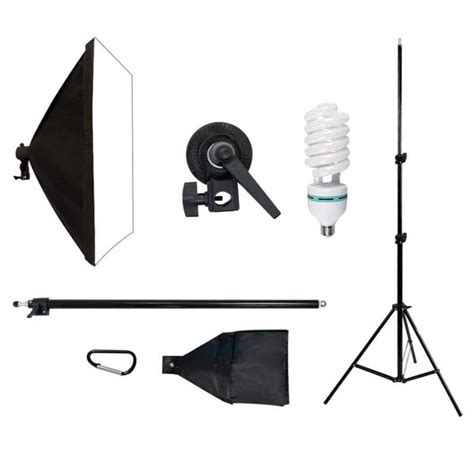 Volkwell 135w Single Rectangle Softbox Boom Arm Continuous Lighting Se Hypop