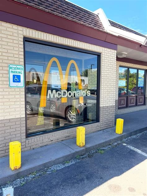 Vintage Mcdonalds Restaurant With Reflection