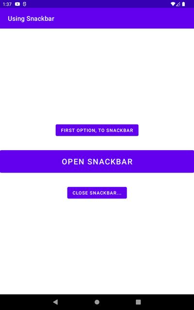 GitHub Luisfernandomgrs AppSnackbarForDummies Snackbar Opened With Closing Auto And Setting