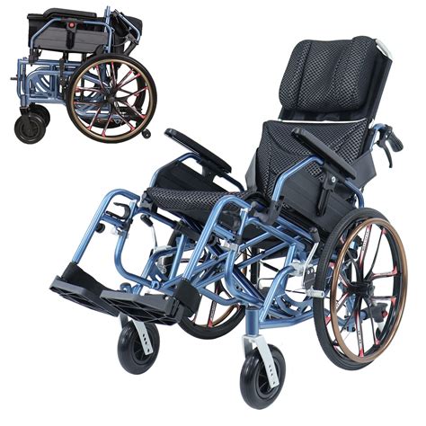 Folding Reclining Wheelchair 20 Rear Wheels And Elevating