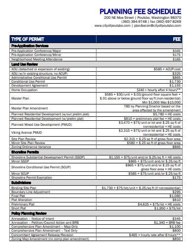 Free 10 Consultant Fee Schedule Samples In Pdf Ms Word