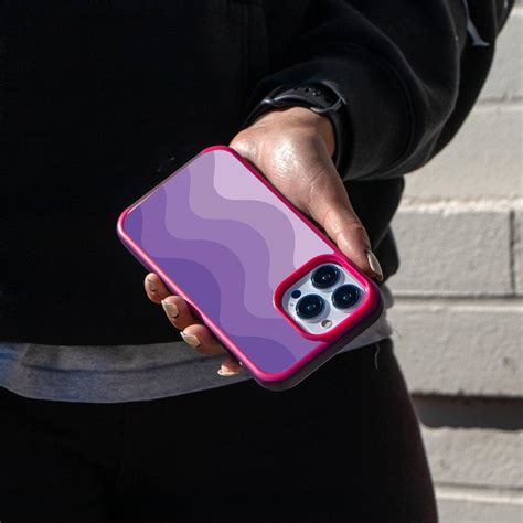 Purple iPhone 13 Pro Max Wave Case | Caseco Inc.