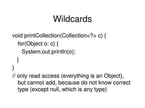 Ppt Java Generics Powerpoint Presentation Free Download Id4069367