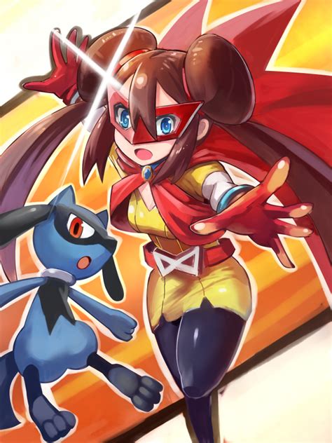 Rosa Riolu And The Riolu Girl Pokemon And 1 More Drawn By Edobox