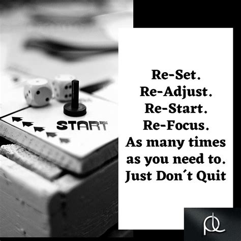 Re Set Re Adjust Re Start Re Focus
