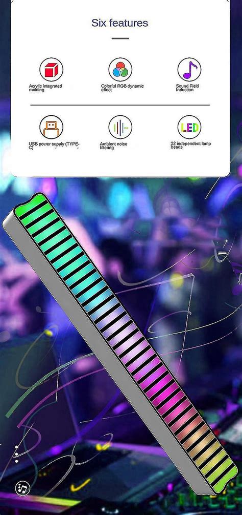 Rgb Led Microphone Sound Level Meter Audio Spectrum Display Analyzer Car Fruugo Uk