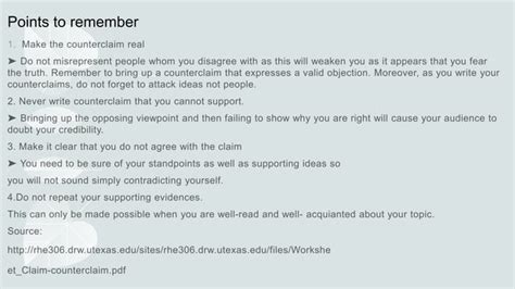 Assertions Vs Counterclaims Reading And Writing 11 Pptx Educational Assessment Education