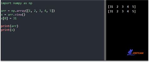 تفاوت بین copy و view در ماژول نامپای python numpy