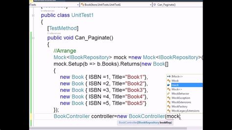 56 asp net mvc course bookstore real application unit test can paginate part 1 youtube